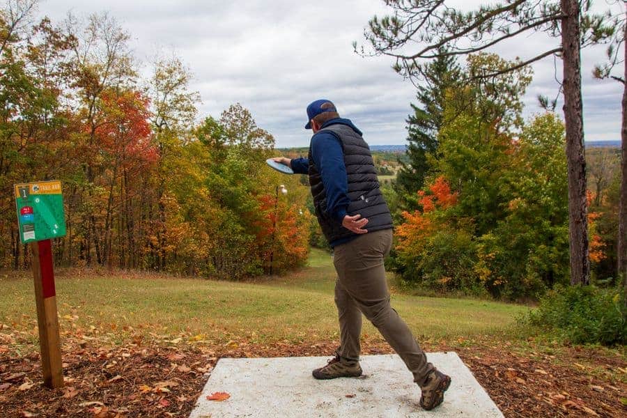 Trail Hub in Uxbridge launching Disc Golf course at the top of Durham ...
